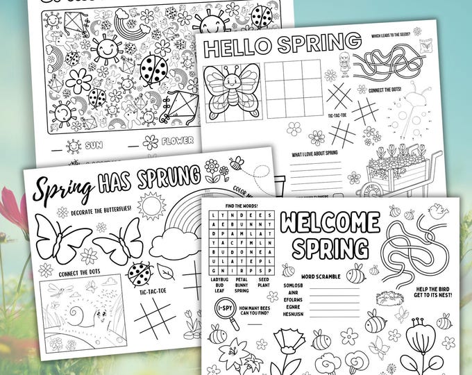 Happy Spring Color by Number Activity Page Classroom Activity Sheet ...