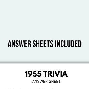 1955 Trivia Game Printable 70th Birthday Games Born in 1955 Game ...