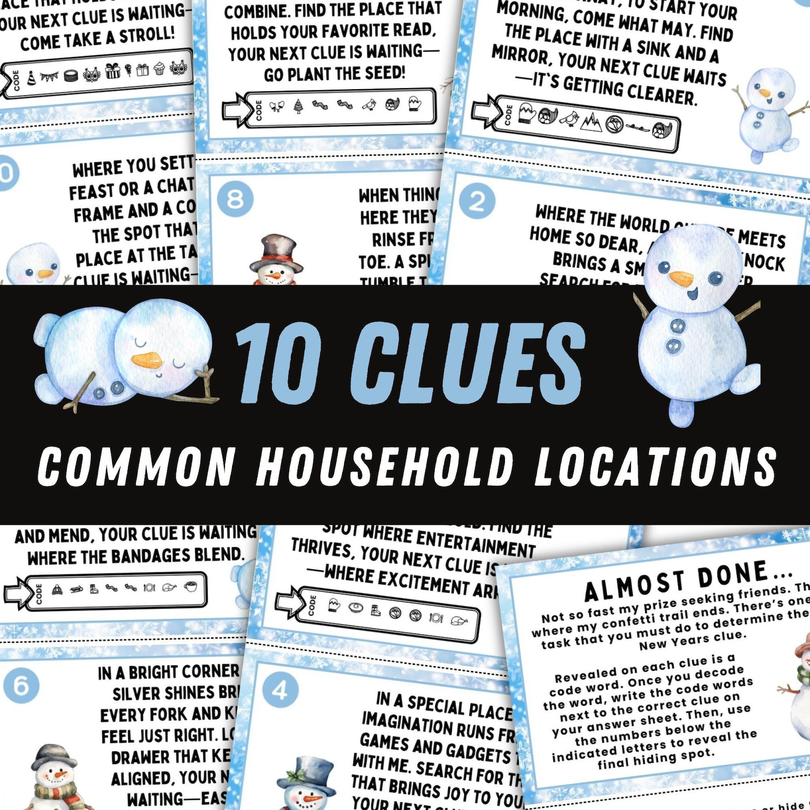 Winter Scavenger Hunt Printable Snowman Scavenger Hunt for Kids Winter ...