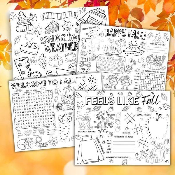 Fall Placemats - Etsy
