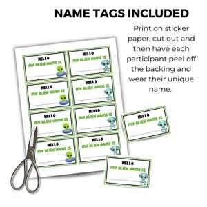 What's Your Alien Name Party Game Printable Alien Party Game Alien Name ...