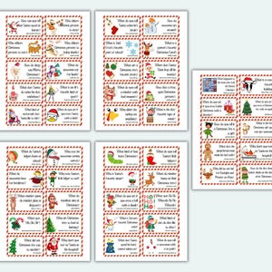 Christmas Joke Cards Printable Christmas Lunch Box Notes Christmas ...