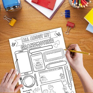 All About My Grandmother Bundle Printable All About My Grandma ...