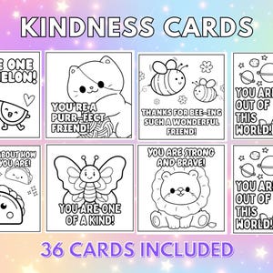Kindness Cards for Kids Printable Compliment Cards Positivity Cards ...