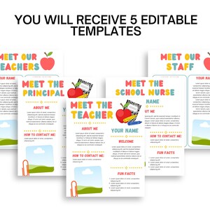 Meet the Teacher Template Bundle, Editable Meet the Teacher Templates ...