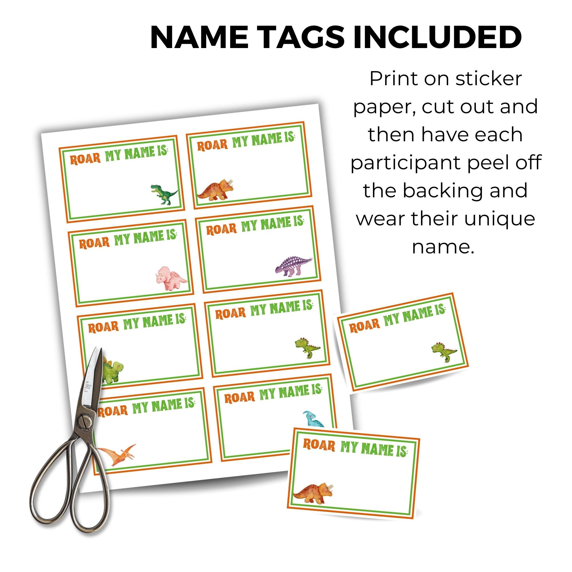What's Your Dinosaur Name Party Game Printable Dinosaur Party Game ...