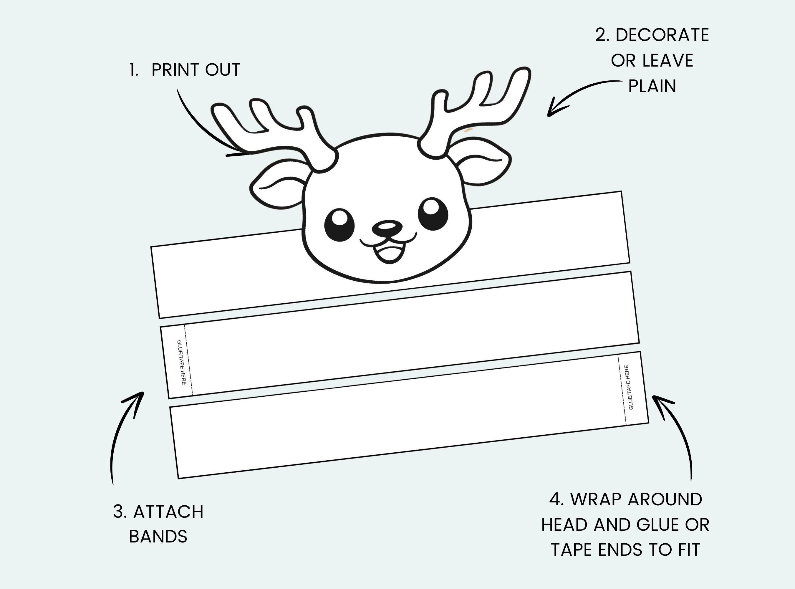 Christmas Paper Crown Printable Christmas Paper Crowns Christmas ...