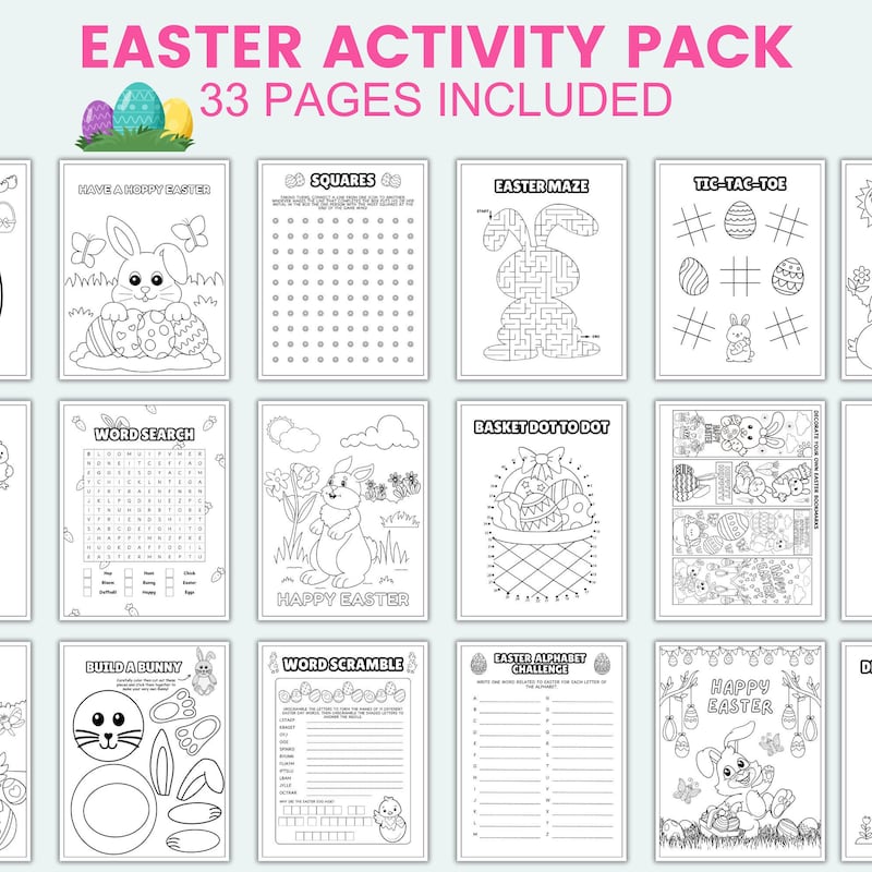 Kids Activity Book Kit - Etsy