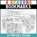 Four Seasons Bookmarks Printable Coloring Bookmarks for Kids Printable ...