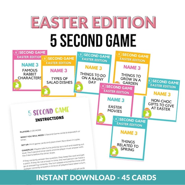 Easter Party Game - Etsy