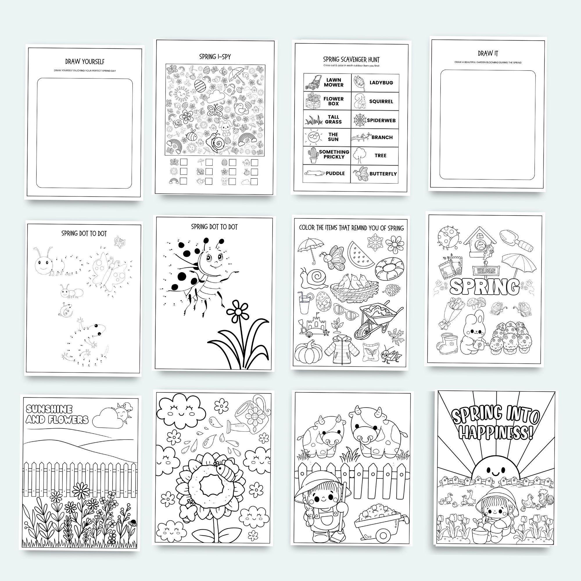 Spring Activity Bundle Printable Spring Kids Activities Spring ...