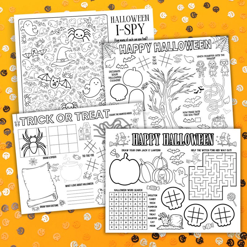 Halloween Placemat - Etsy