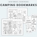 Camping Bookmarks Printable Coloring Bookmarks for Kids Printable ...