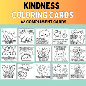 Kindness Cards for Kids Printable Compliment Cards Positivity Cards ...