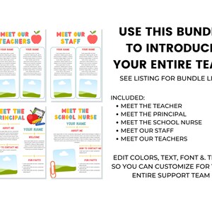 Editable Teacher Introduction Letter, Meet the Teacher Template, Meet ...