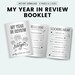 My Year in Review Activity Printable New Years Activities Kids Year in ...