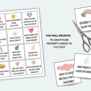 Gratitude Prompts for Kids, Gratitude Questions for Kids, Gratitude ...
