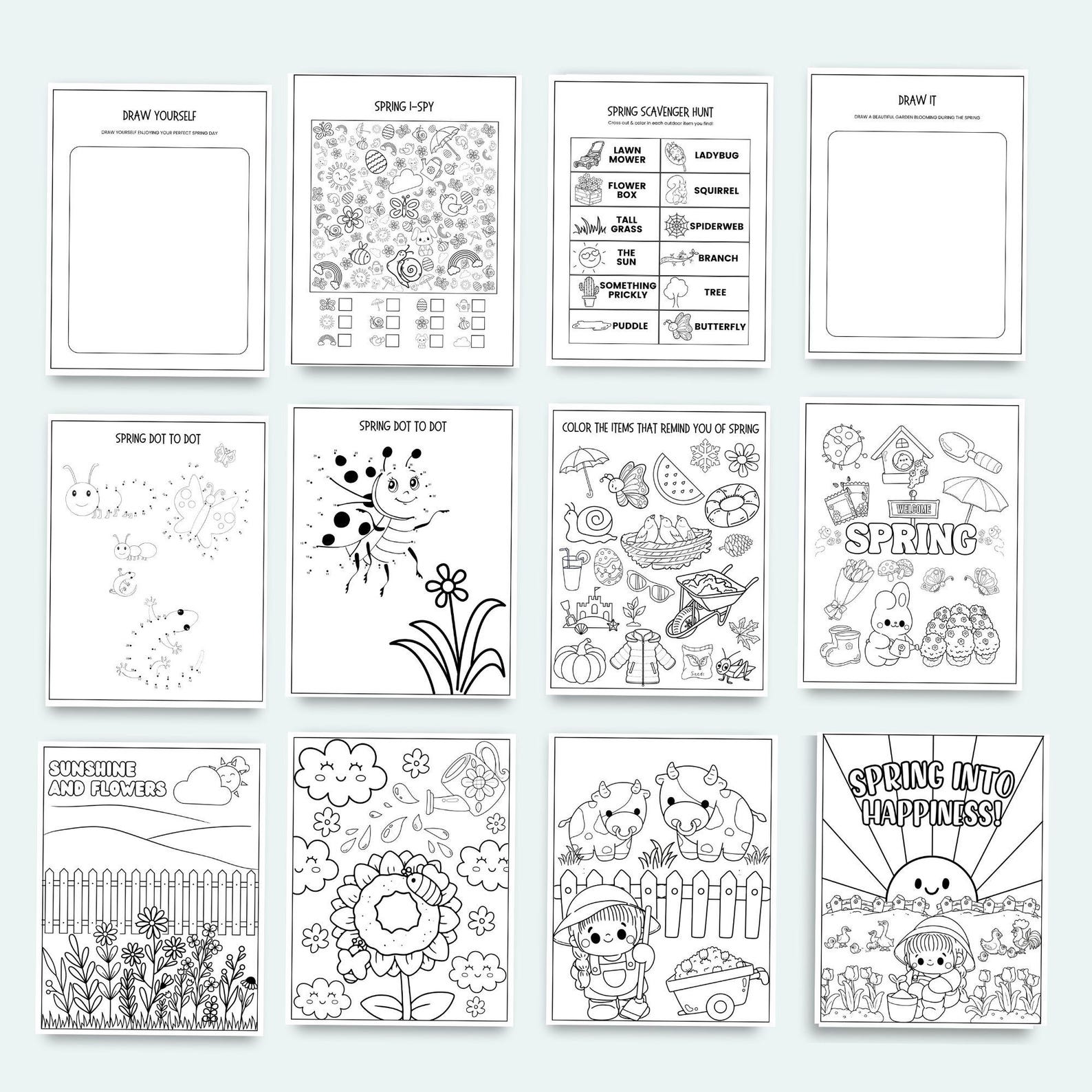 Seasonal Activity Bundle Printable Seasonal Activities Printable 4 ...