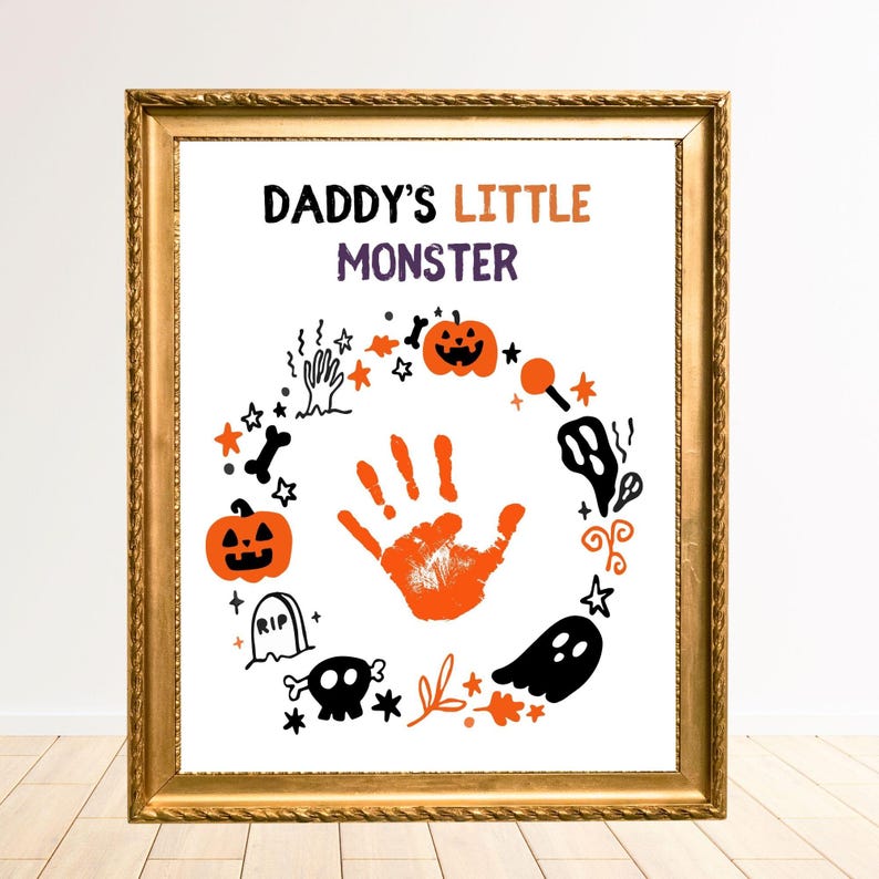 Halloween Handprint Craft Bundle Printable Halloween Handprint Art ...
