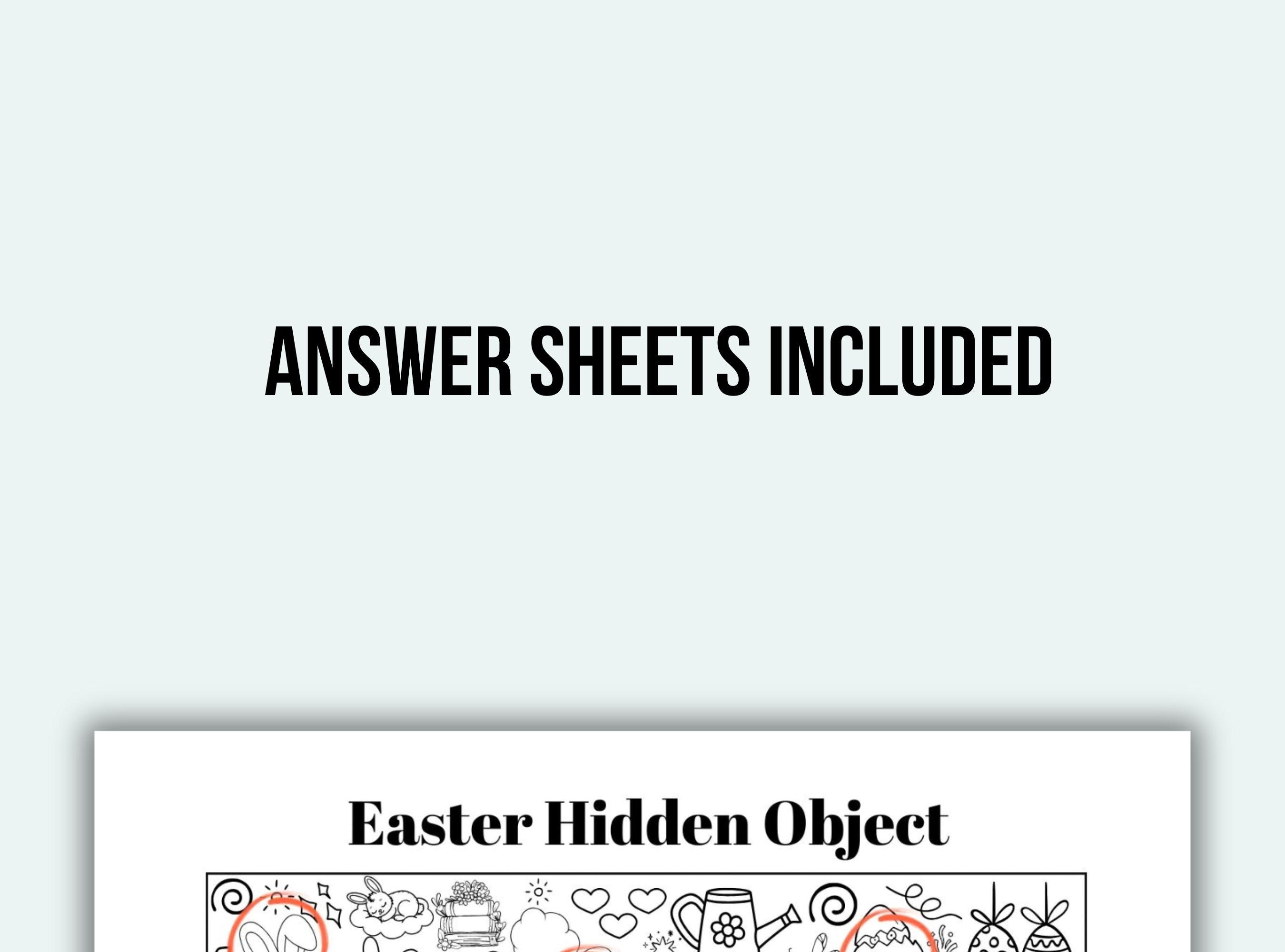 Easter Hidden Object Game Easter I Spy Printable Easter Game Easter ...