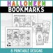 Halloween Bookmarks Printable Coloring Bookmarks for Kids Printable ...