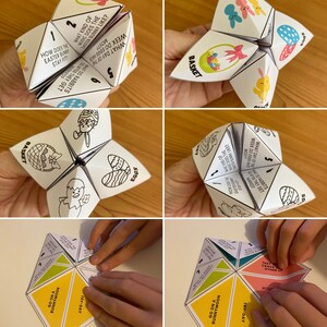 Easter Joke Teller Printable Easter Cootie Catcher Easter Fortune ...