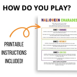 Printable Halloween Game Bundle, Halloween Party Games for Kids, Fun ...