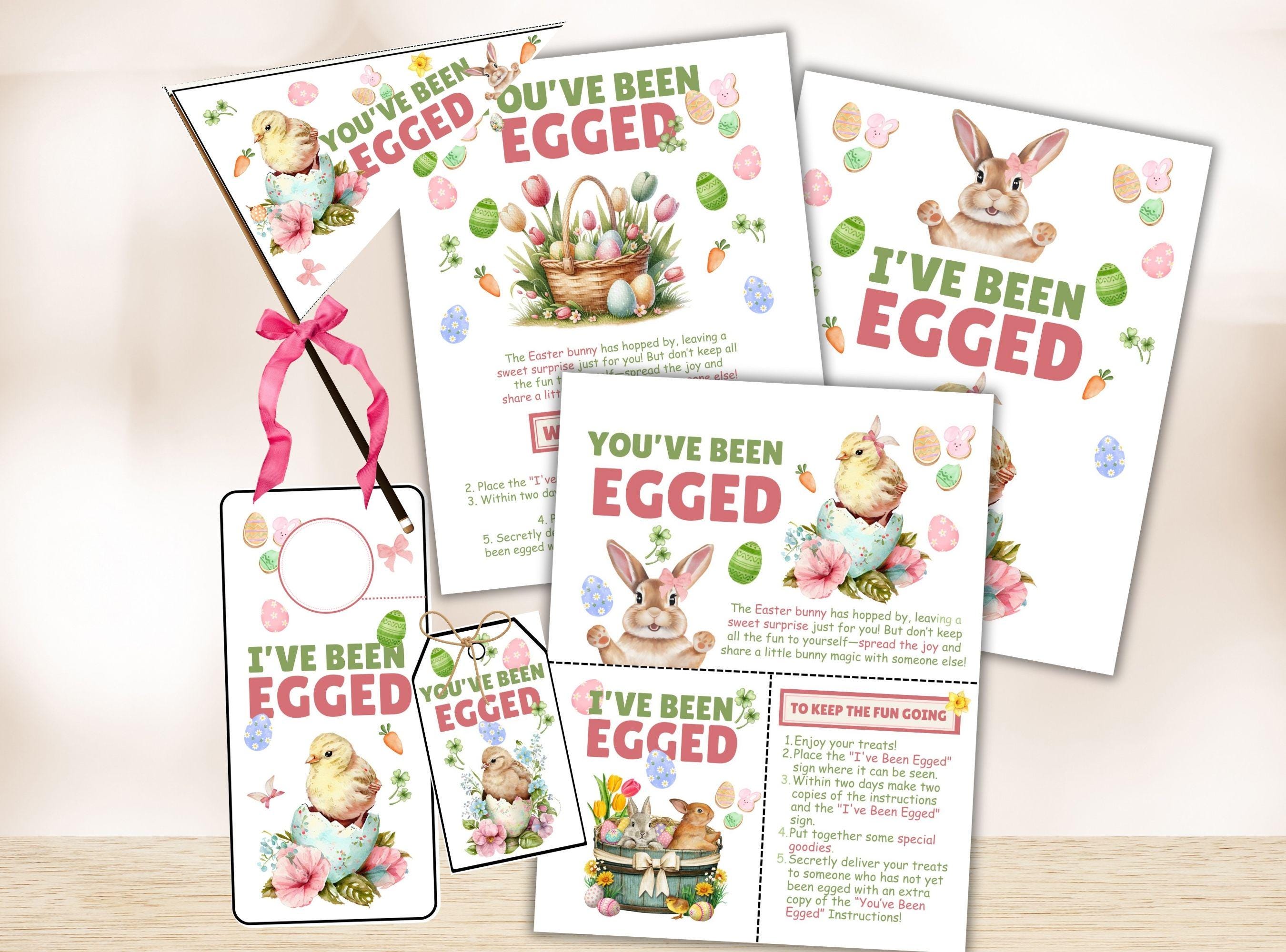 You've Been Egged Easter Game Printable Easter Game I've Been Egged ...