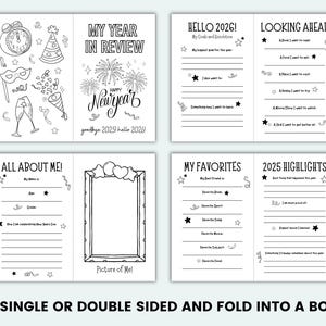 My Year in Review Activity Printable New Years Activities Kids Year in ...