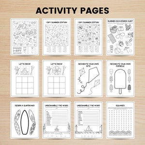 Summer Activity Bundle Printable Summer Kids Activities Summer ...