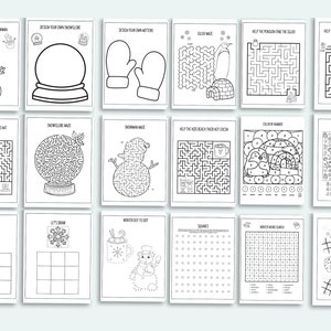 Winter Activity Bundle Printable Winter Kids Activities Winter ...
