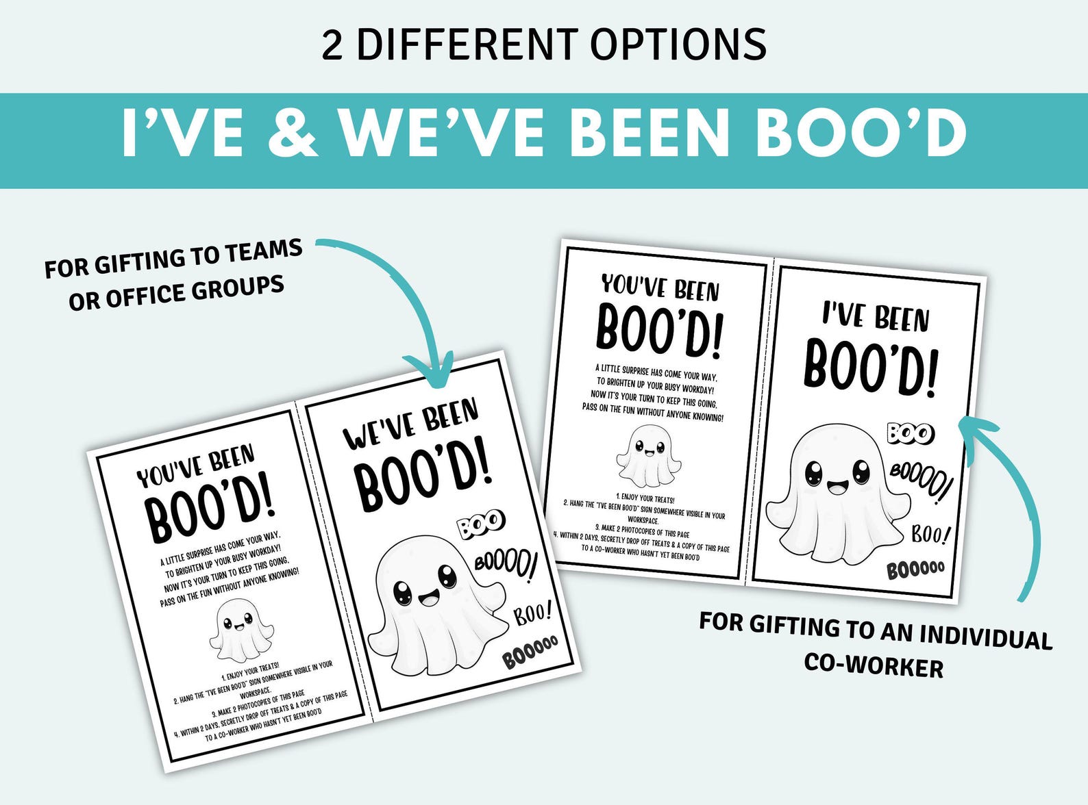 You've Been Boo'd Printable Office Version You've Been Booed Halloween ...