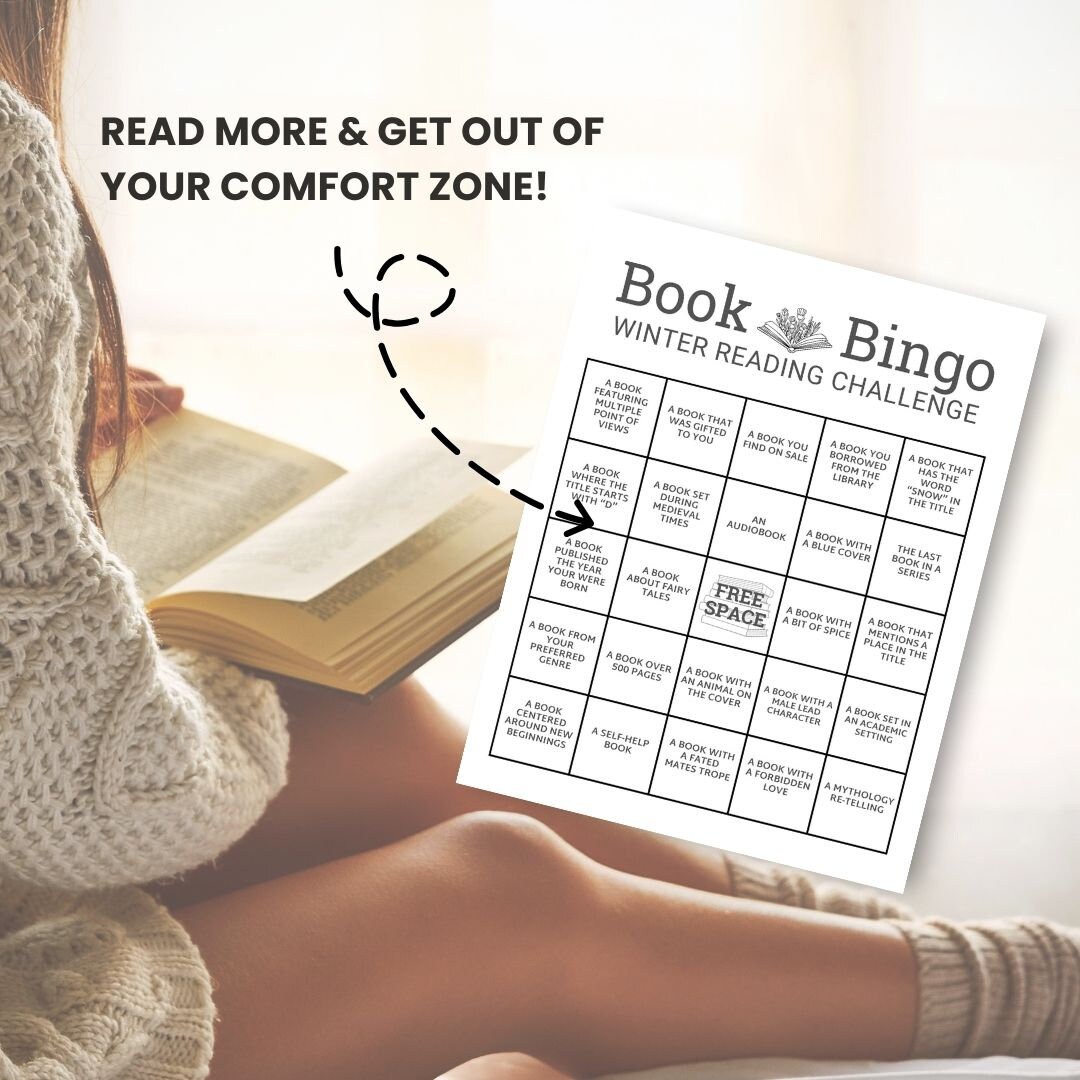 Book Bingo Printable Book Bingo Challenge Reading Challenge Book Club ...
