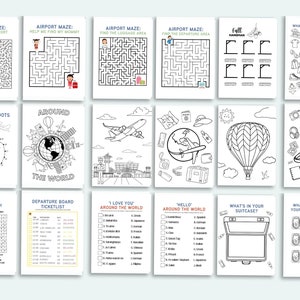 Airplane Activity Bundle Printable Airplane Kids Activities Plane ...