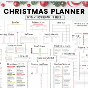 Printable Christmas Planner Christmas Binder Xmas Gift Planner Xmas ...