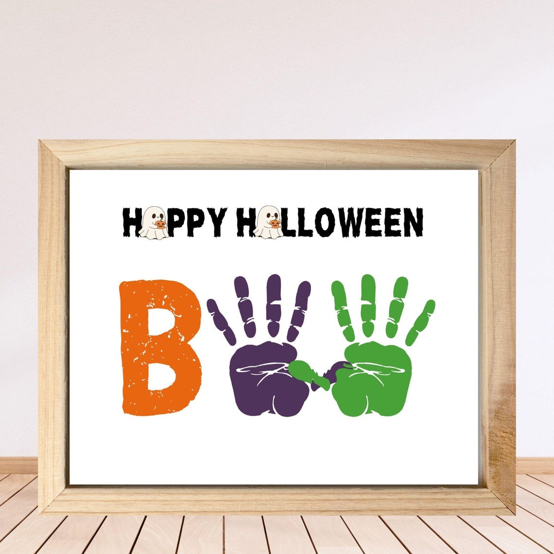 Boo Halloween Handprint Craft Activity Printable Halloween Handprint ...