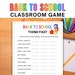 Back to School Think Fast Game First Day of School Activity Printable ...