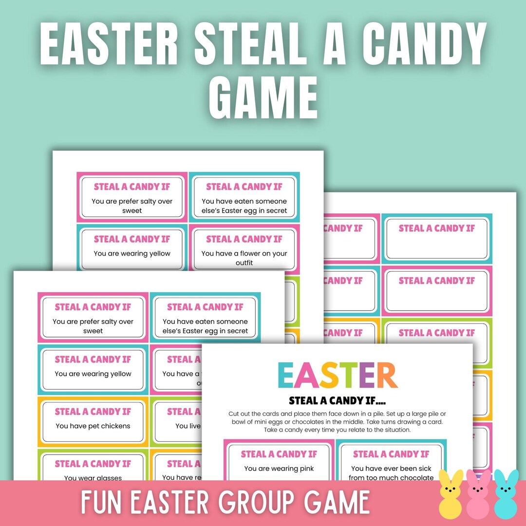 Easter Candy Game Easter Group Game Easter Steal A Candy If Game ...