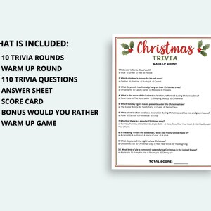 Christmas Trivia Bundle Christmas Trivia Night Printable Trivia Game ...