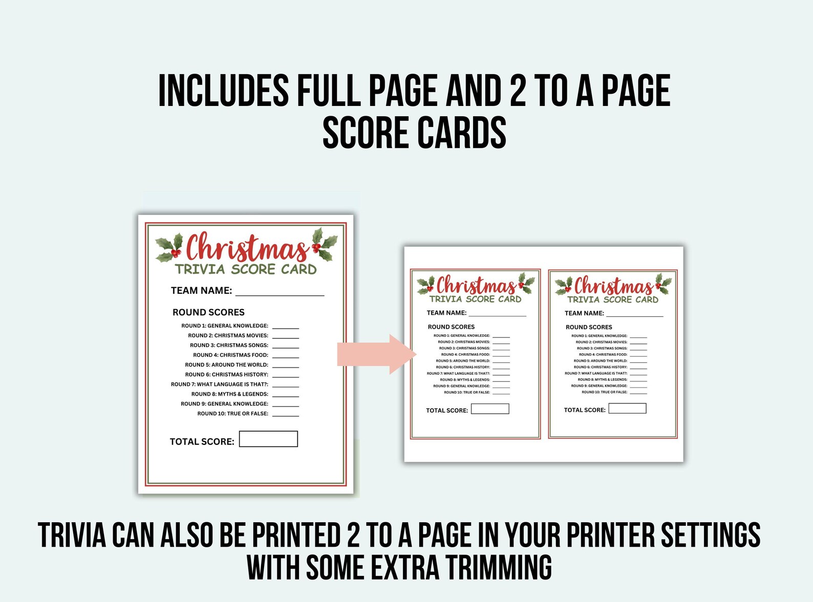 Christmas Trivia Bundle Christmas Trivia Night Printable Trivia Game ...