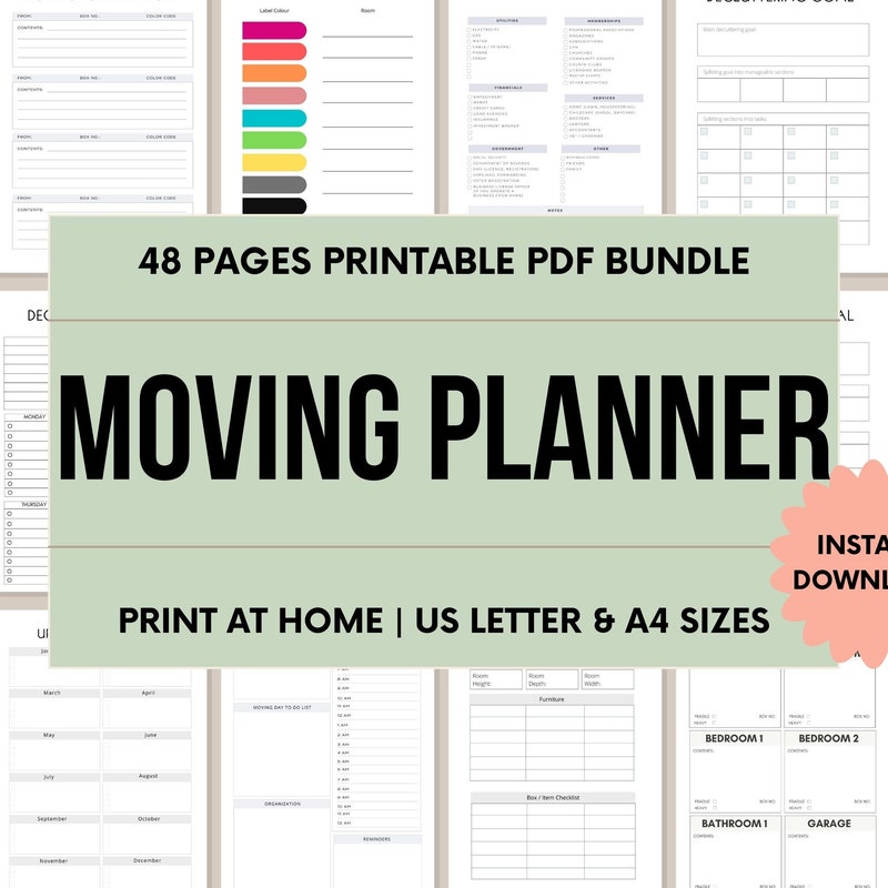 Moving Binder - Etsy