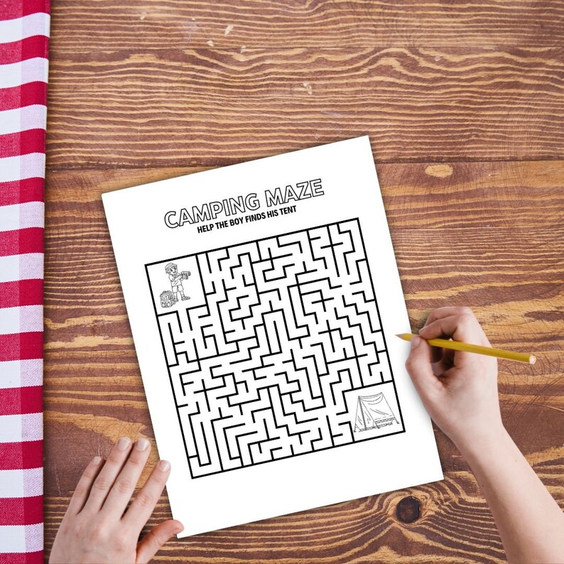 Camping Activity Bundle Printable Camping Kids Activities Camping ...