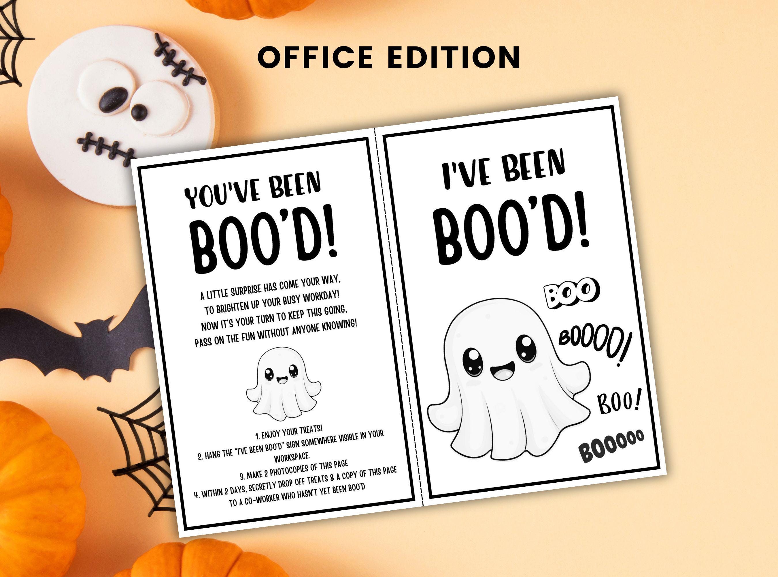 You've Been Boo'd Printable Office Version You've Been Booed Halloween ...
