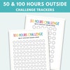 500 Hours Outside Tracker / Outdoor Time Tracker / Outside Time Tracker ...