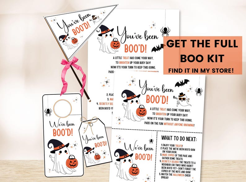 You've Been Boo'd Printable Halloween You've Been Booed Printable ...