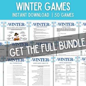Winter Pass the Prize Winter Game Printable Winter Party Games Winter ...