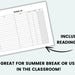 Space Reading Challenge Reading Tracker for Kids Printable Book Tracker ...