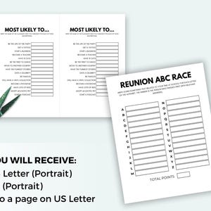 50th Reunion Games Printable Class of 1975 Games Graduated in 1975 ...
