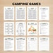 Camping Games Bundle Printable Camping Games Kids Adults Camping ...