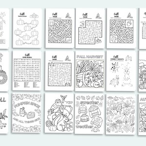 Fall Activity Bundle Printable Fall Kids Activities Autumn Activities ...